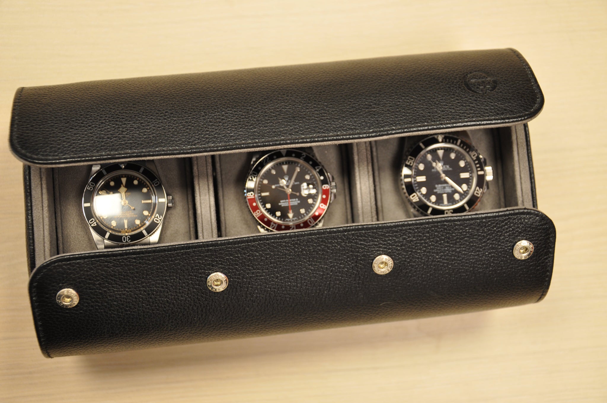 Watch Rolls for 3 Watches | Luxury Handcrafted Storage